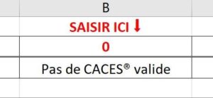 Vérification de la validité d'un CACES® - A2CF